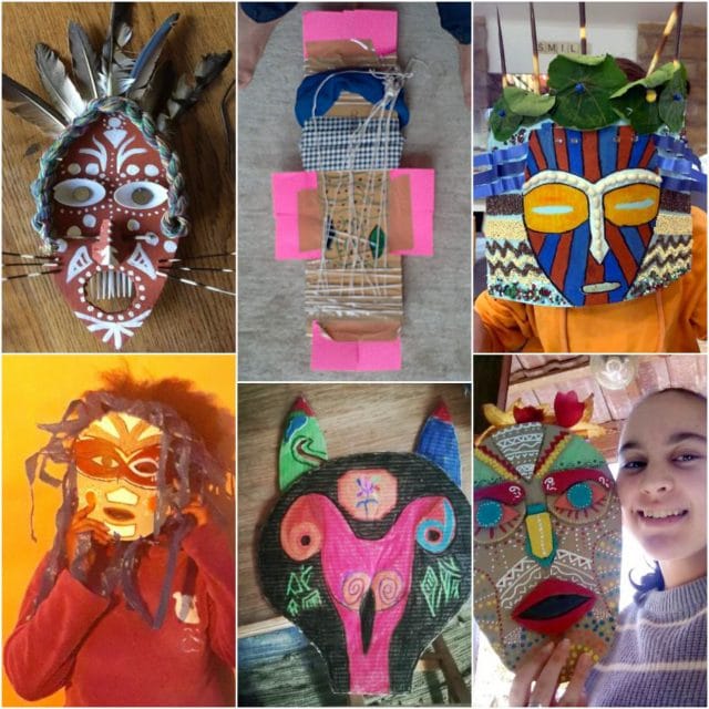 Grade 9 Original African Masks | Oakhill School Knysna