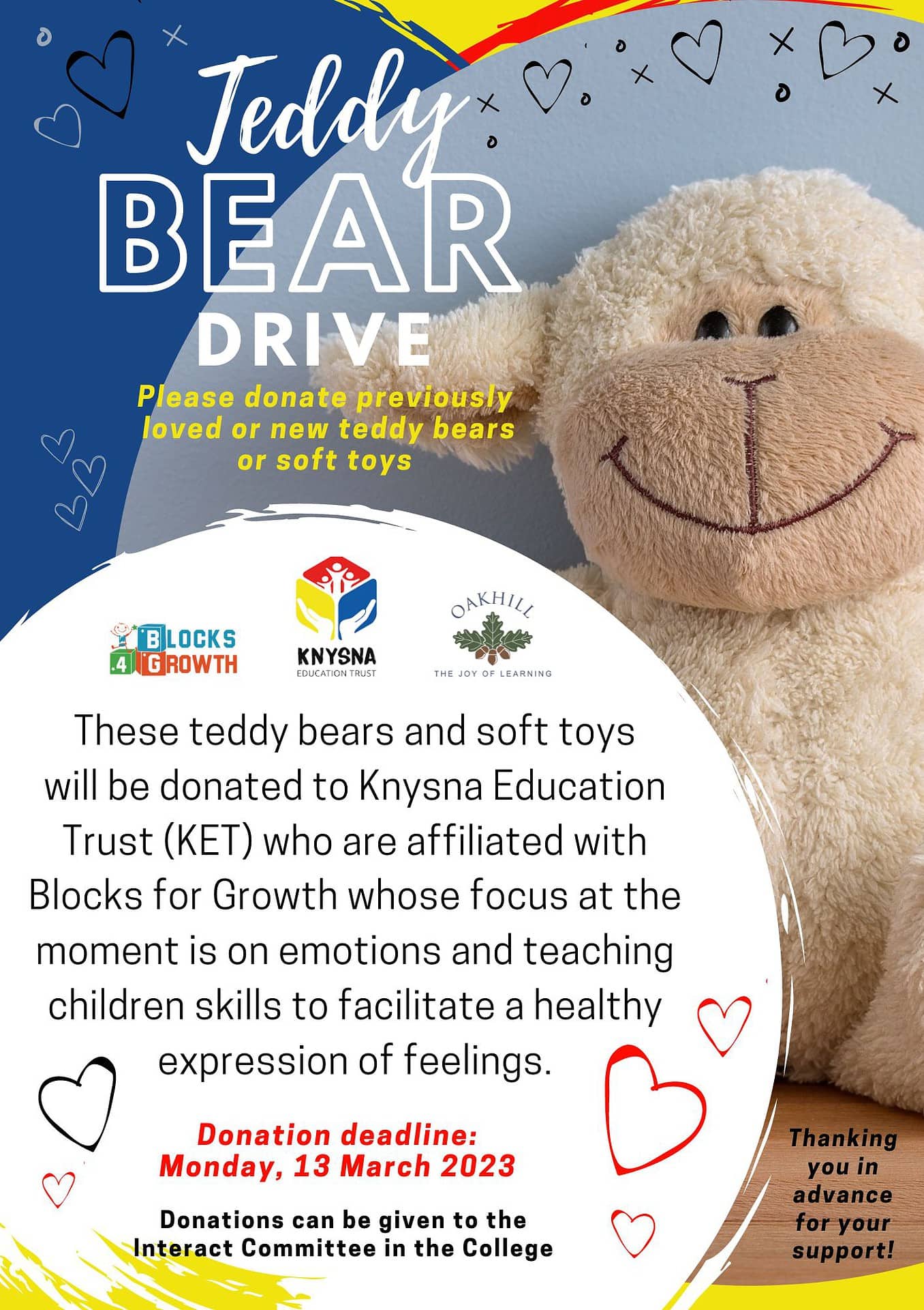 Care & Cuddle For Comfort | Oakhill School Knysna